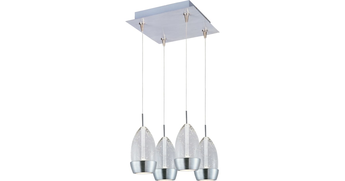 ET2 E94752-91SN 4 Light 11" Wide Pendant from the Luxe Collection ...