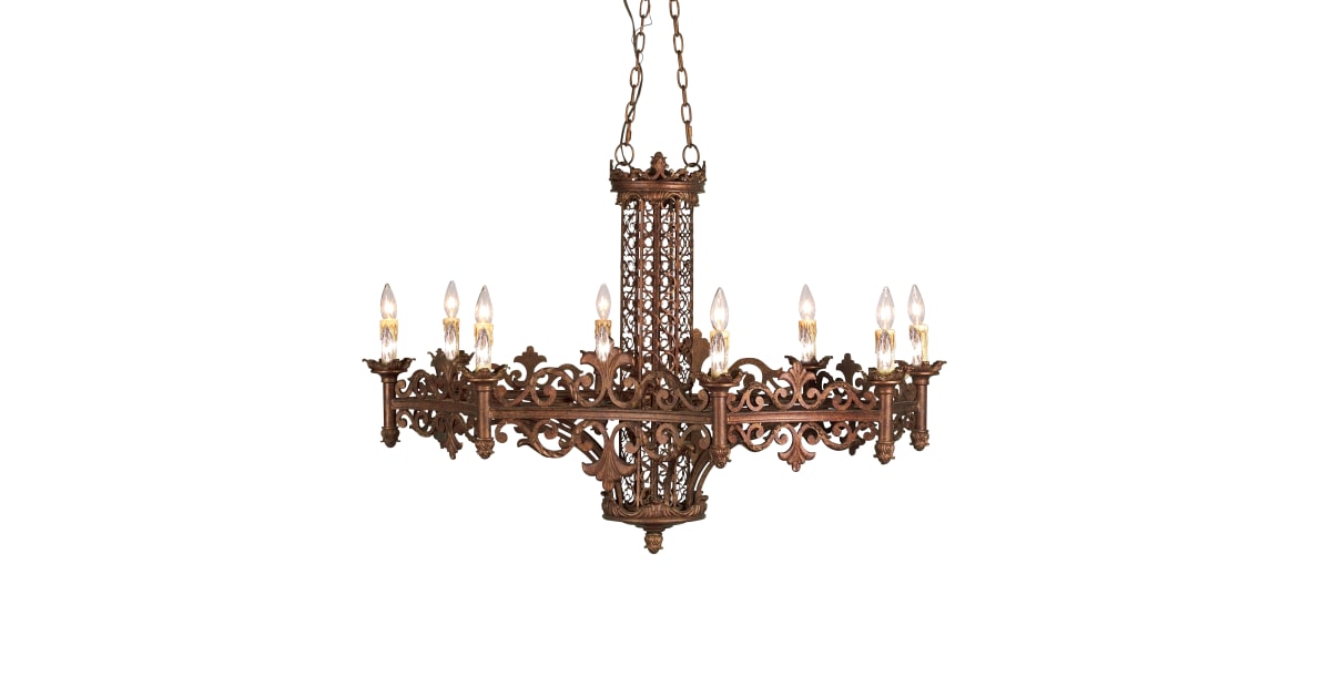 Eurofase Lighting 17489-010 Eight Light Up Lighting Chandelier from the ...