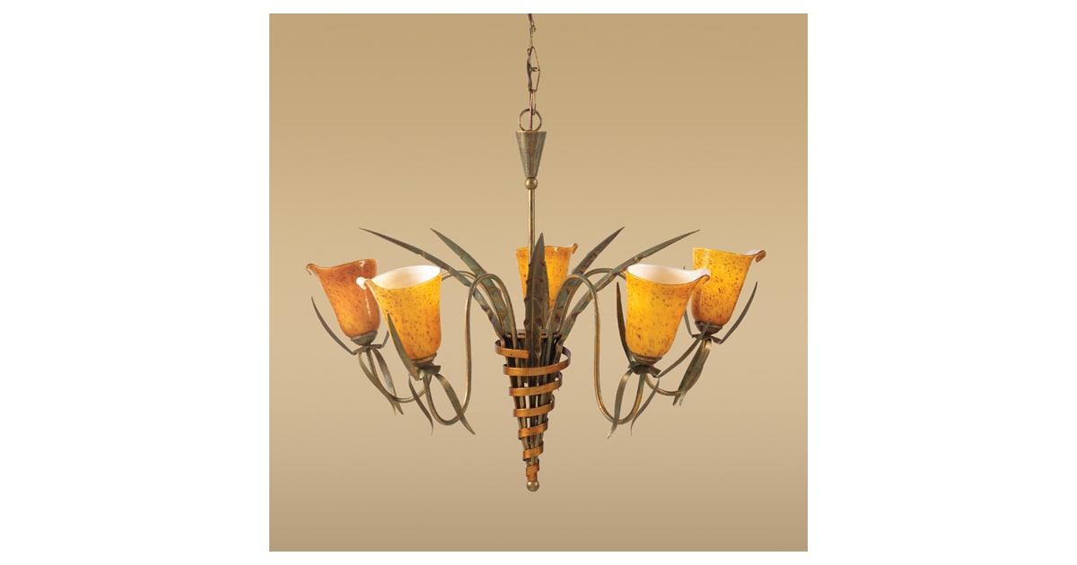 Eurofase Lighting CH-5CAL-87 Five Light Up Lighting Chandelier from the ...