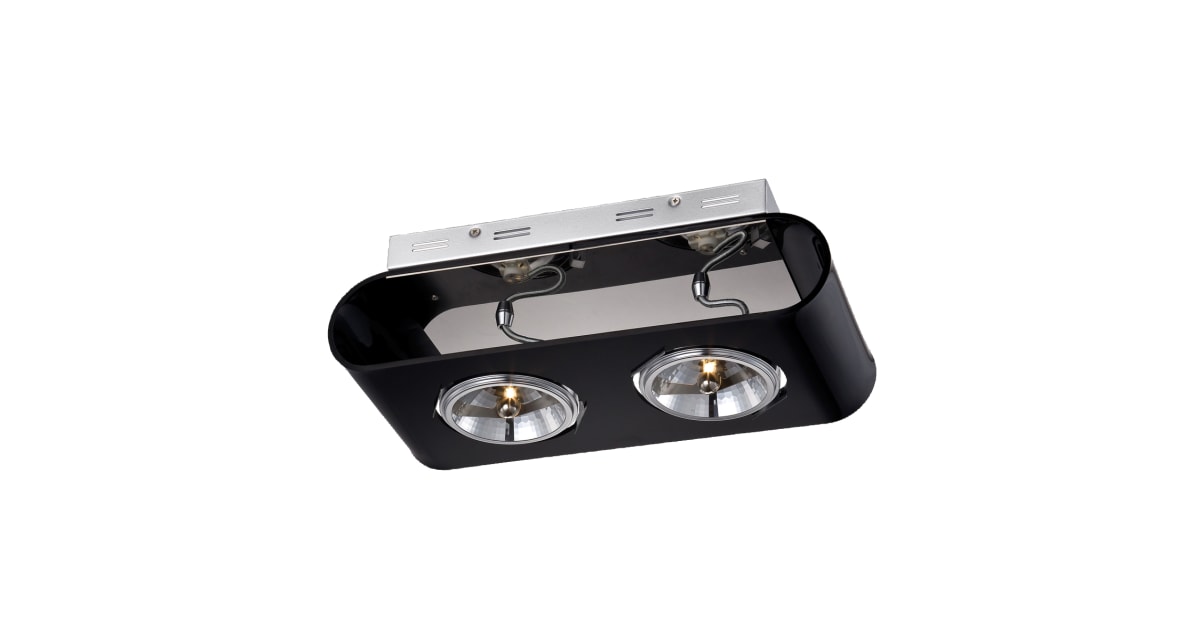 Eurofase Lighting 24812-01 Curve 2 Light 15-3/4" Wide Flush Mount ...