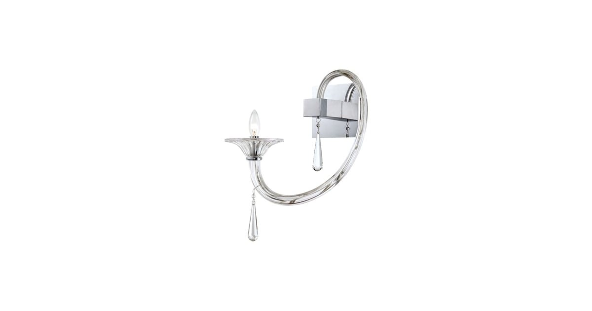 Eurofase Lighting 25708-011 Shiraz 1 Light Crystal Wall Sconce with ...