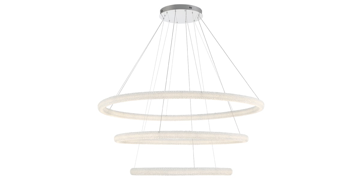 Eurofase Lighting 43927-012 Sassi 3 Light 60" Wide LED Ring Chandelier ...