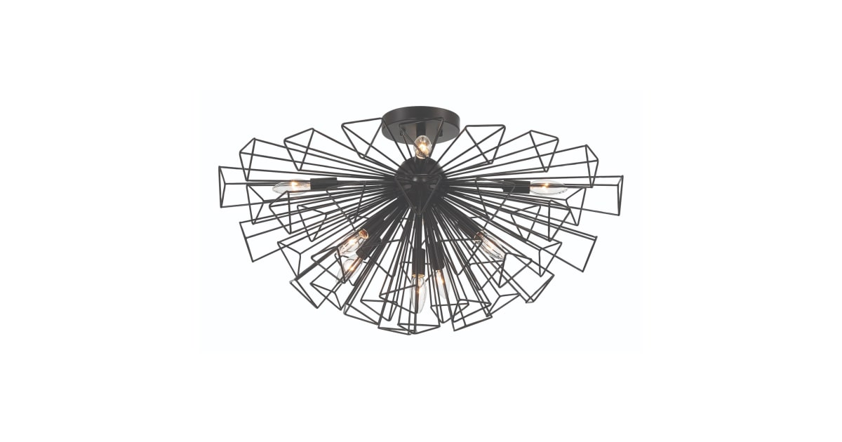 Eurofase Lighting 46762-016 Dendelio 9 Light 30" Wide Semi-Flush ...