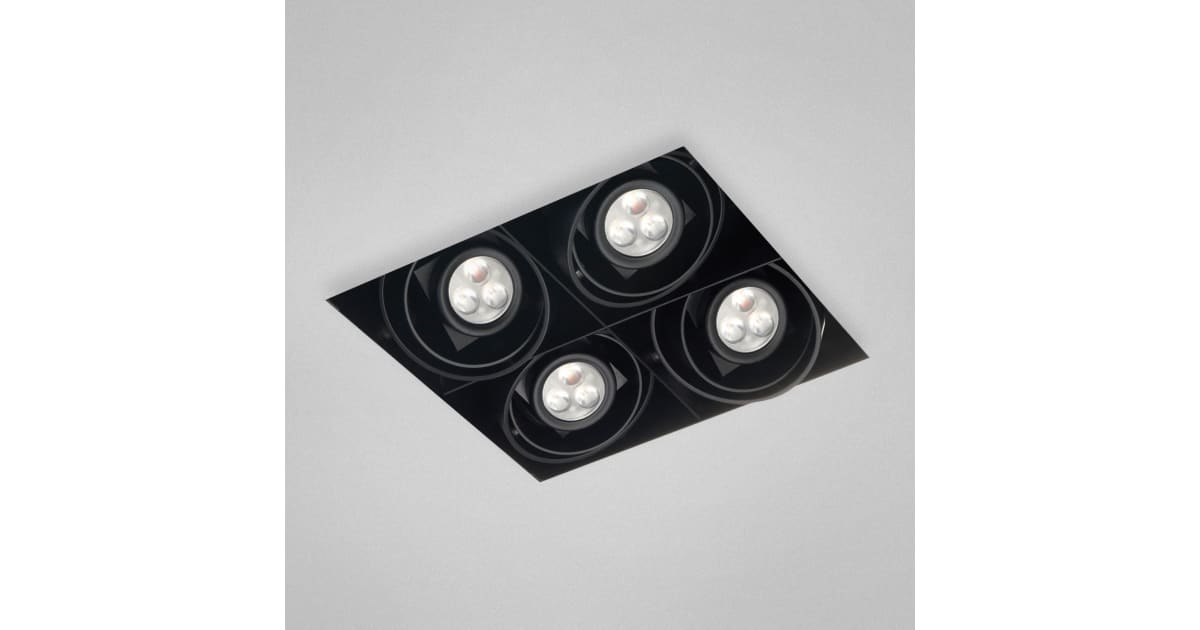 Eurofase Lighting TE214BLED-01 4 Light 9" Trimless Square Adjustable ...