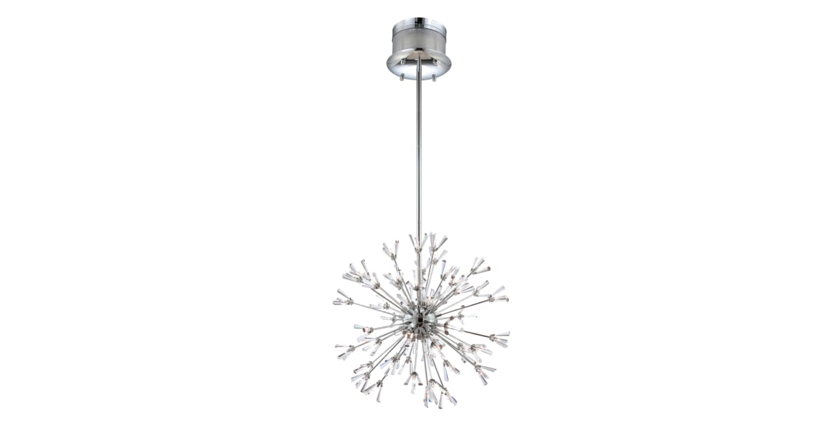 Eurofase Lighting 23026-018 Lenka 54 Light Chandelier with Shard Cut ...