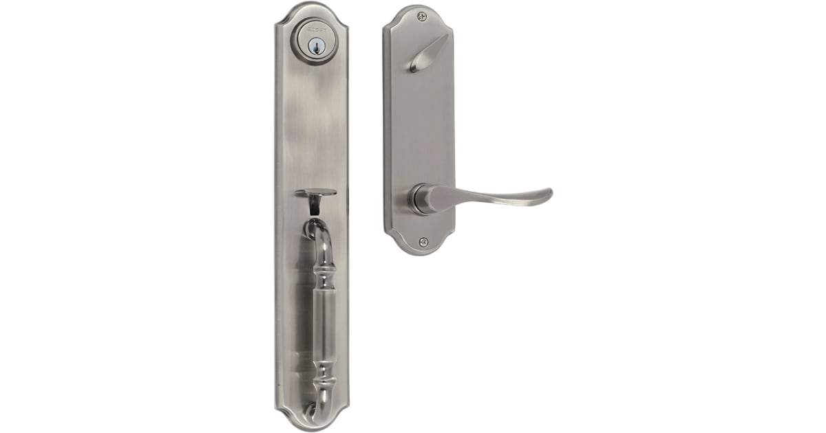 EZ-Set 2CH709 Single Cylinder Keyed Entry Handleset with Interior Knob ...