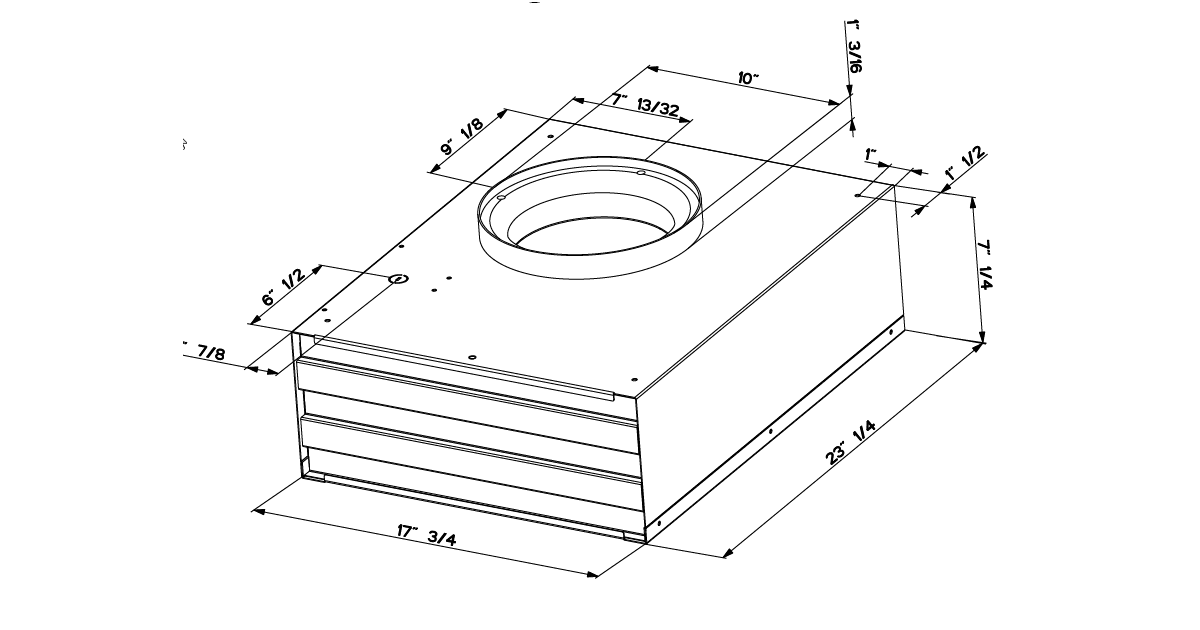 Faber 630001732 Integrated Collection 900 CFM Remote Roof or Wall Mount ...