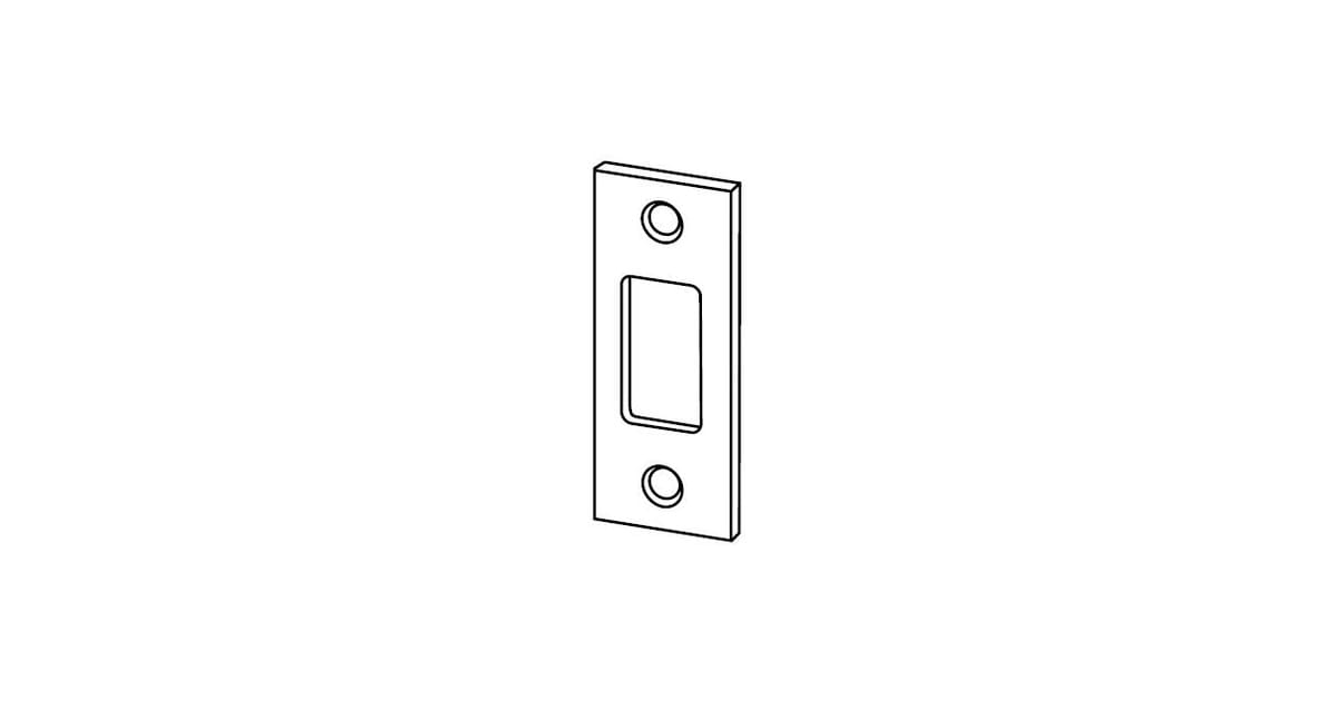 Falcon 10094605 Square Corner Strike Plate from the D100 Collection ...