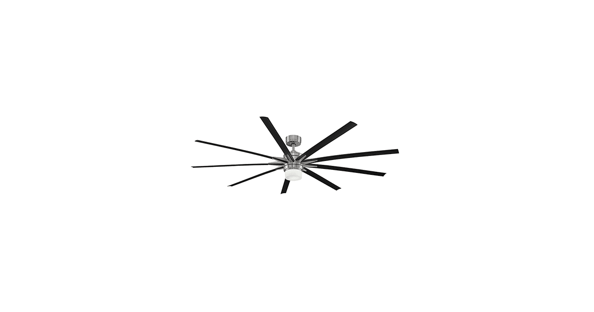 Fanimation Odyn 84" 9 Blade Hanging Indoor Ceiling Fan with Reversible ...