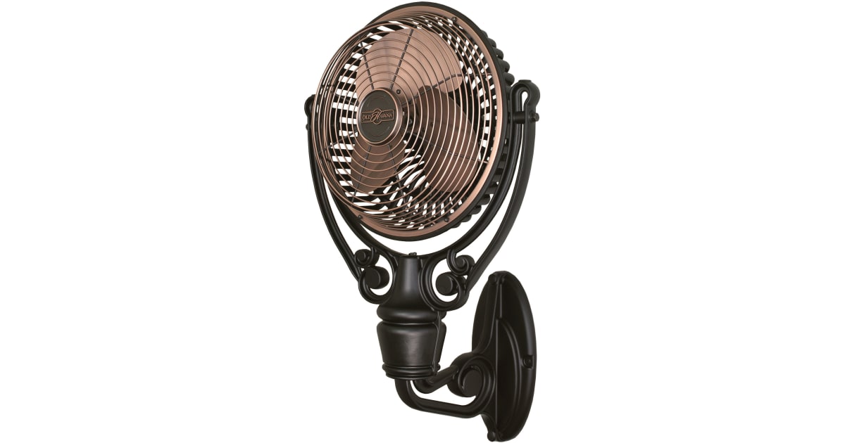 Fanimation FP210AC61BL Old Havana 17" 3 Blade Wall Mounted Fan | Build.com