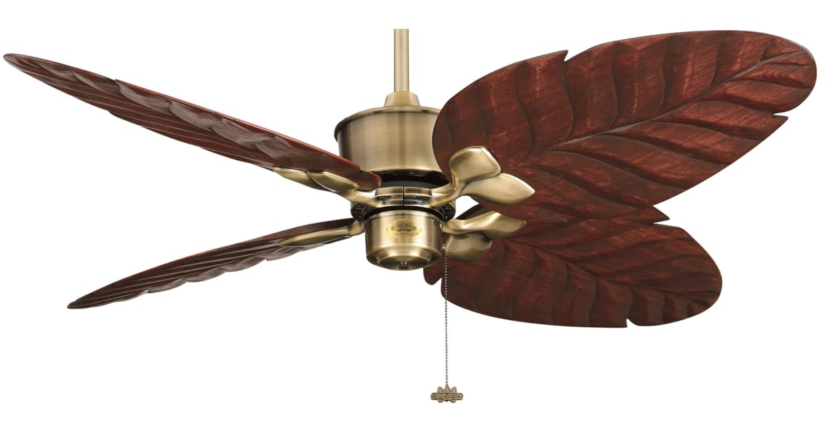 Fanimation Islander 5 Blade 52" Ceiling Fan - Blades and Blade Holders ...