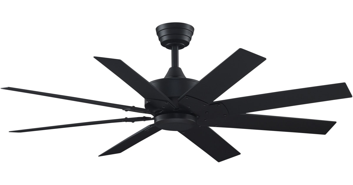Fanimation FPD7912BBL-52BL Levon Custom 52" 8 Blade Indoor / Outdoor ...