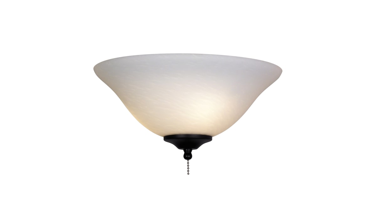 Fanimation G458 13" Swirl Glass Bowl Shade for F423 or | Build.com