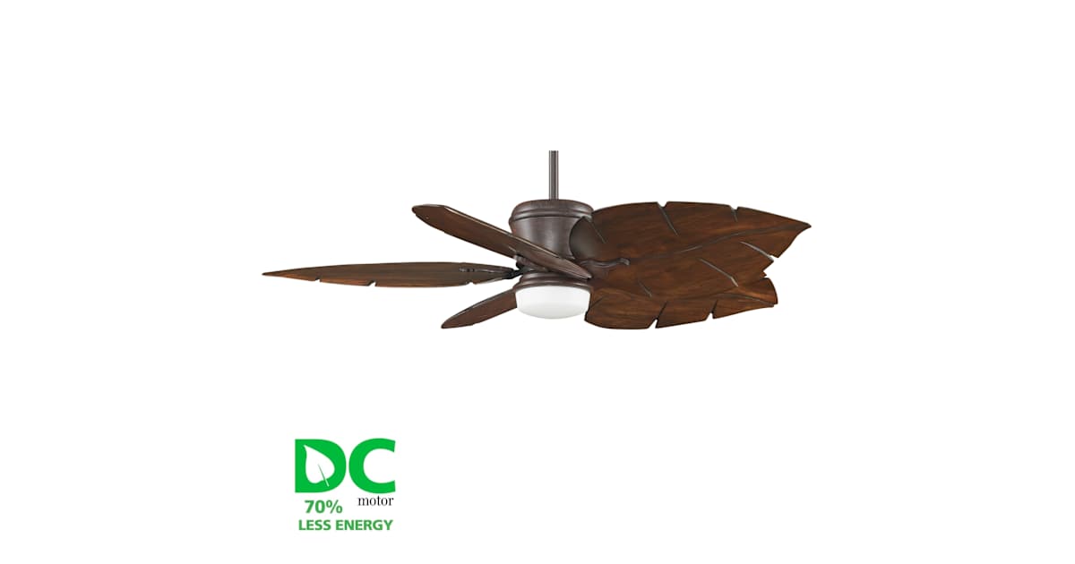 Fanimation Sandella 60" 5 Blade DC Ceiling Fan - Walnut Blades, Up ...