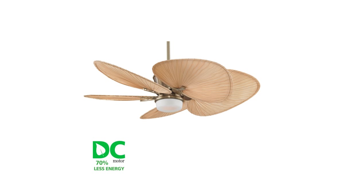 Fanimation MAD3260AB-ISP1 Sandella 52" 5 Blade DC Ceiling Fan - Natural ...