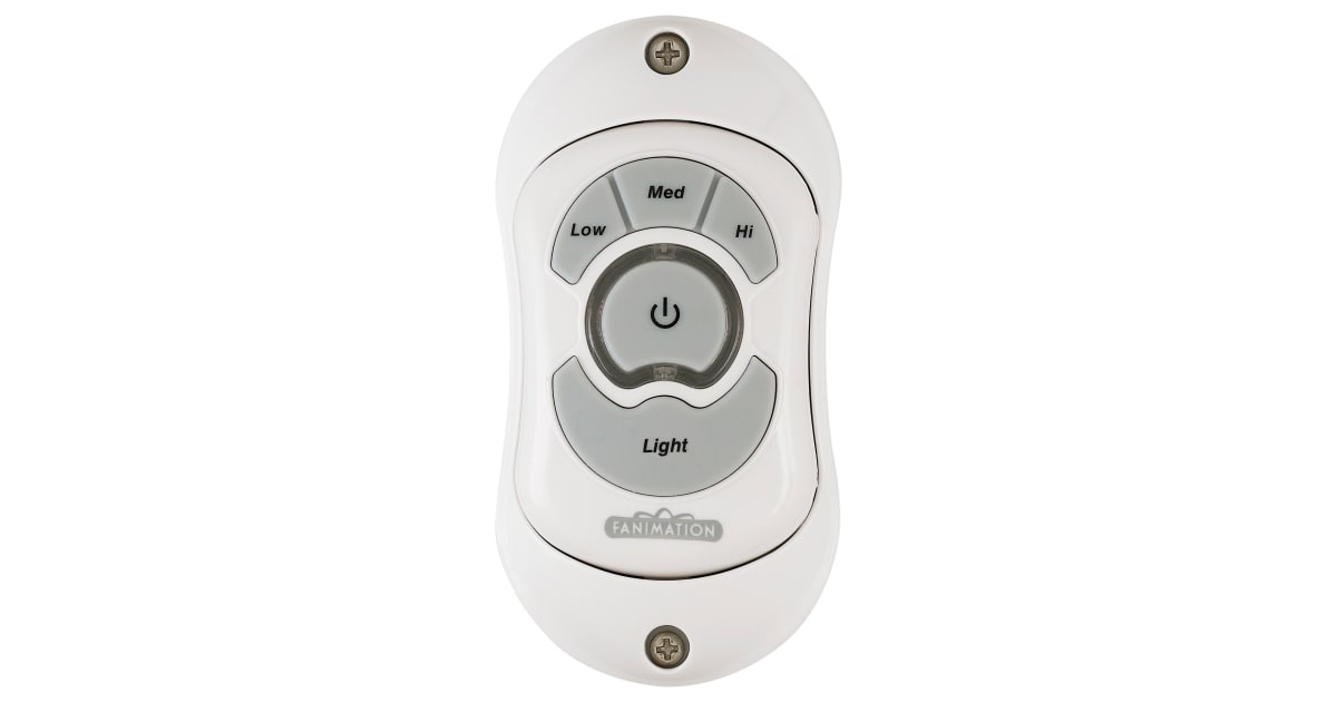 Fanimation TR24WH 3 Speed Fan and Light Remote Control | Ferguson Home