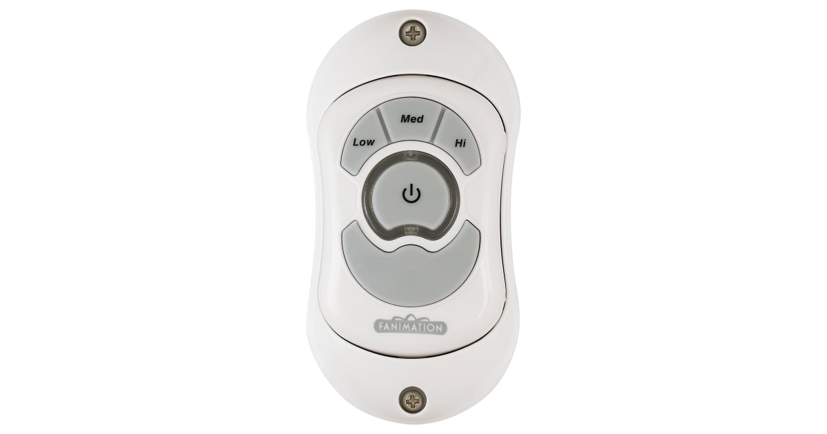 Fanimation TR33WH 3 Speed Fan and Light Remote Control for the Marea ...