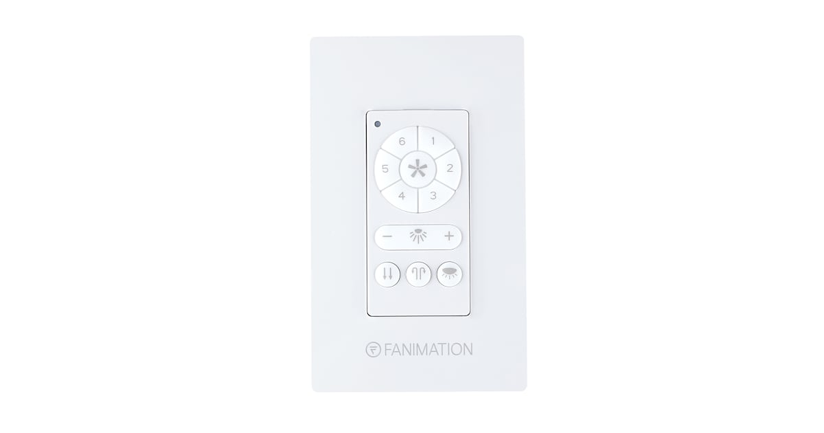 Fanimation TW406 6 Speed Wall Control with Uplight and Downlight Dimmer ...
