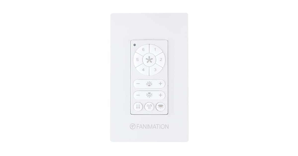 Fanimation TW407 6 Speed Wall Control with Dimmer | Ferguson Home
