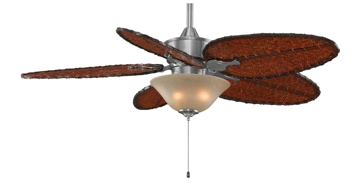 Fanimation Islander 5 Blade 52" Ceiling Fan - Blades, Light Kit and ...