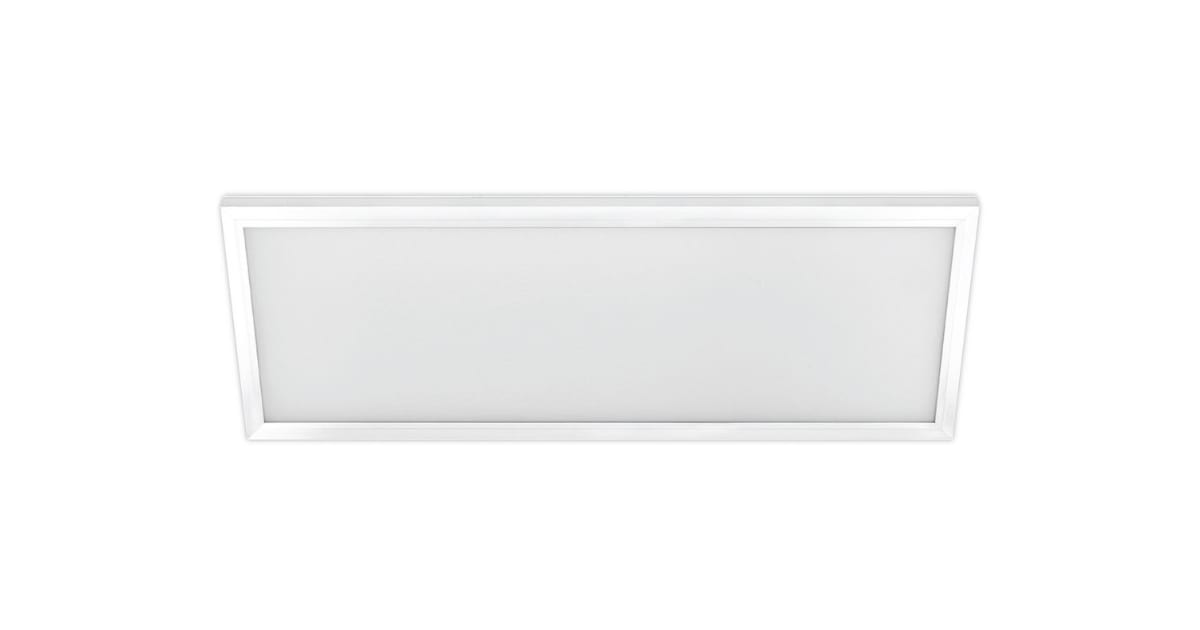 Feit FP1X4/6WY/WH 12" x 48" Edge-Lit Flat Panel Flush Mount Ceiling ...