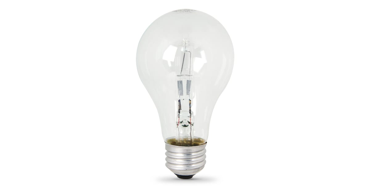 Feit Q43A/CL/24 Pack of (24) 43 Watt Clear Dimmable A19 Medium (E26 ...