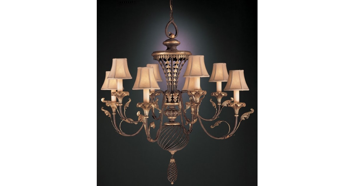 Fine Art Eight Light Chandelier from the Villa 1919 Collection ...