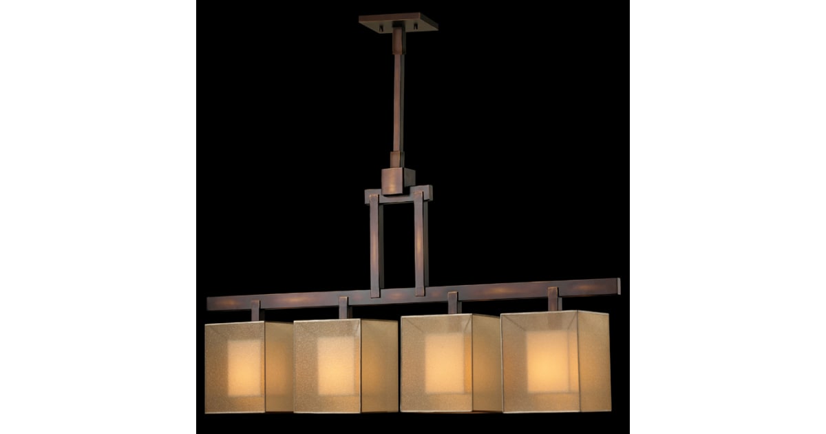 Fine Art Contemporary / Modern 4 Light Pendant from the Quadralli ...
