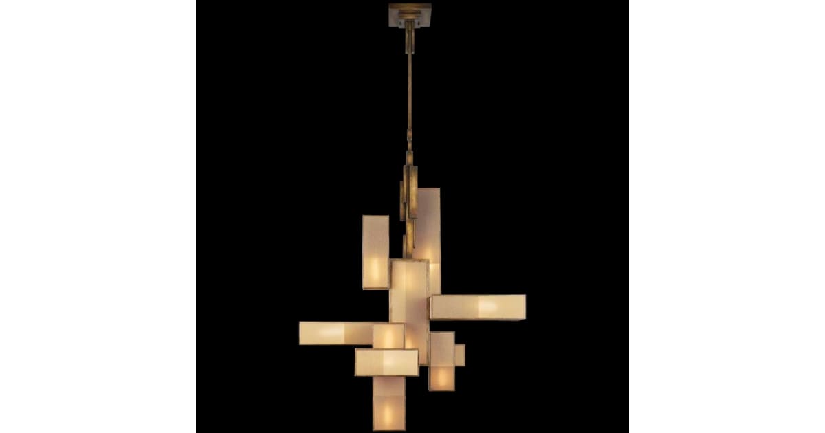 Fine Art Contemporary / Modern 12 Light Chandelier from the ...
