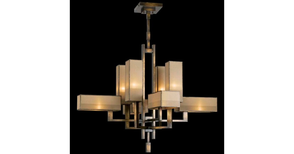 Fine Art Contemporary / Modern 8 Light Up / Down Lighting Chandelier ...