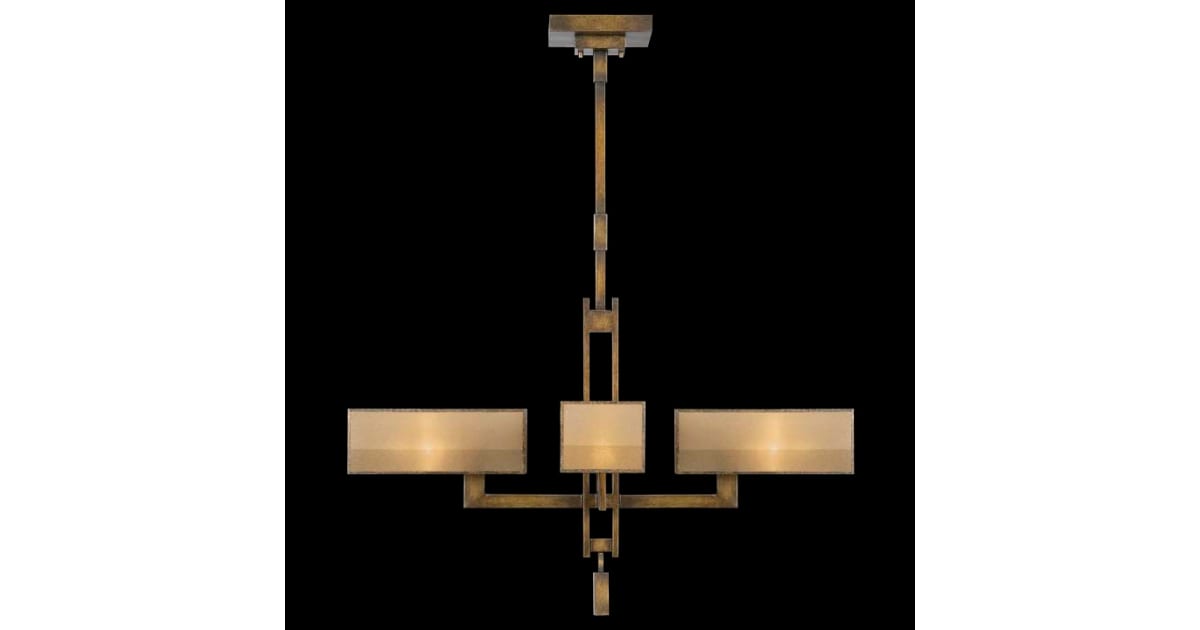 Fine Art Contemporary / Modern 4 Light Up / Down Lighting Chandelier ...