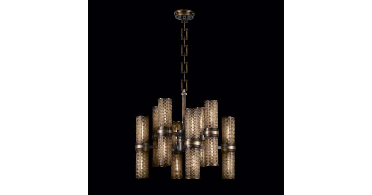 Fine Art 16 Light Up / Down Light Chandelier from the Bronze Veil ...