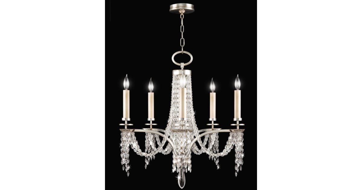 Fine Art Crystal 5 Light Chandelier from the Cascades Collection ...