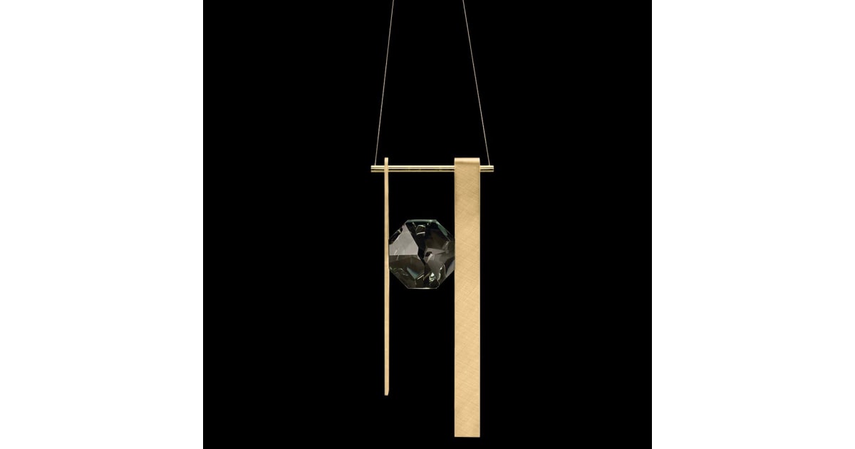 Fine Art Handcrafted Lighting 100003-5 ARIA 2 Light 9" Wide LED Crystal ...