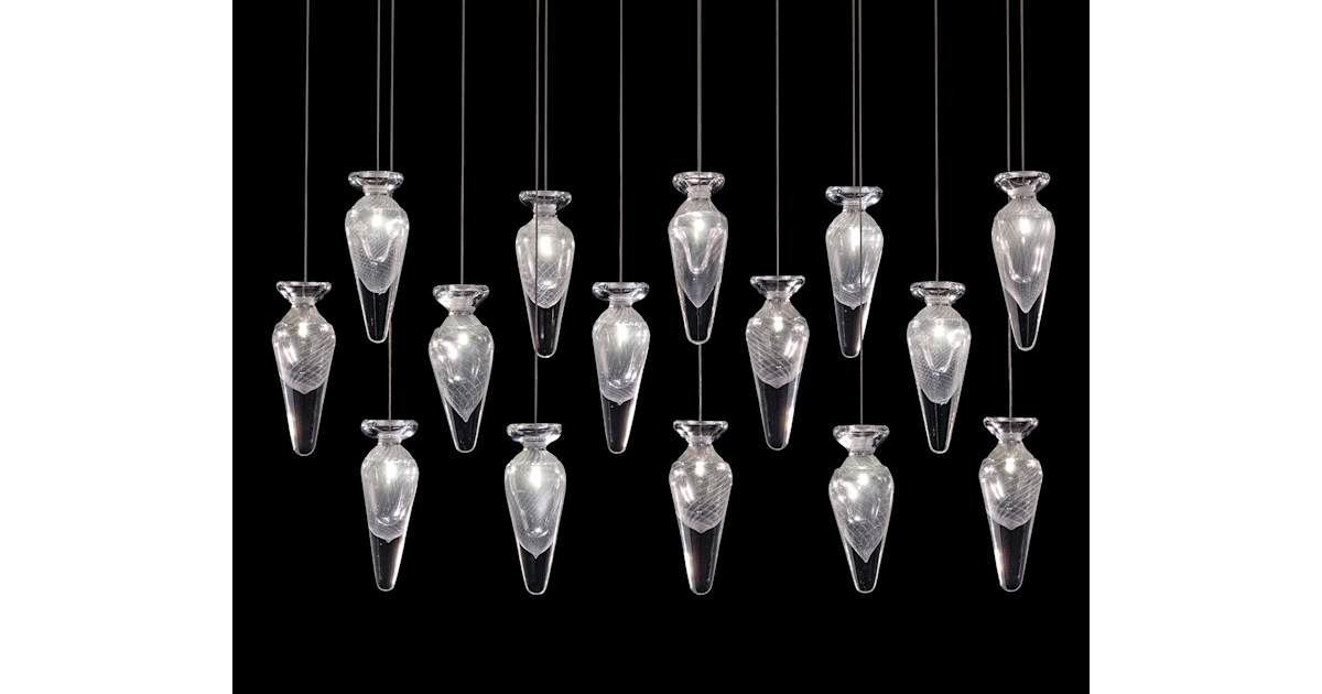 Fine Art Handcrafted Lighting 100023-21ST Essence 15 Light 49" Wide LED ...