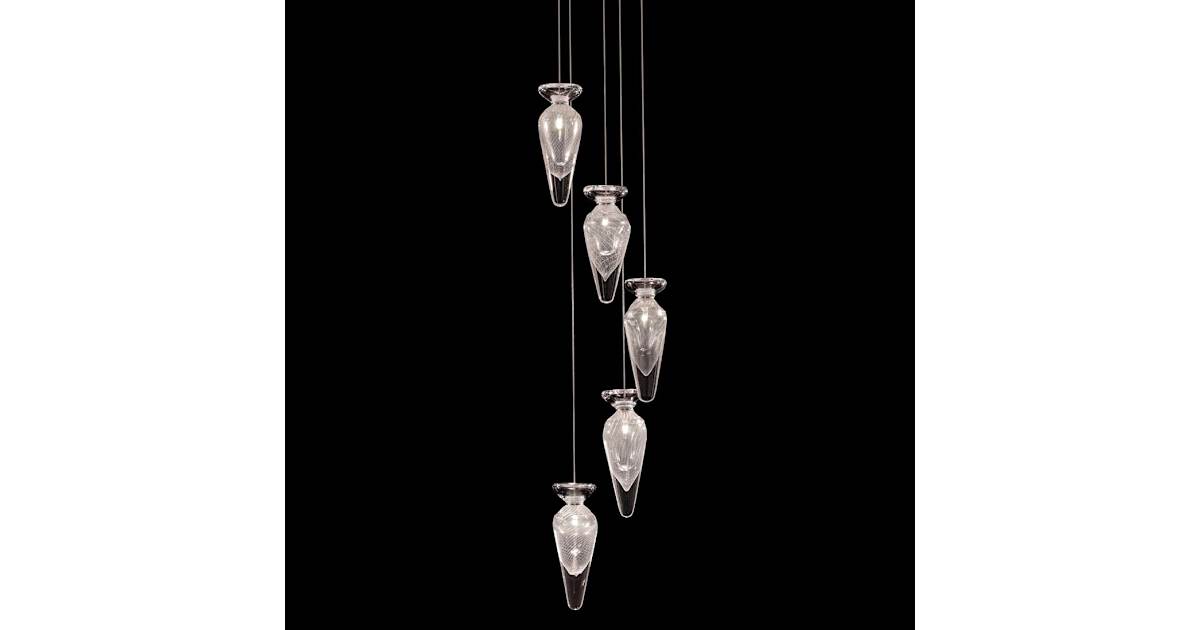 Fine Art Handcrafted Lighting 100032-21ST Essence 5 Light 12" Wide LED ...