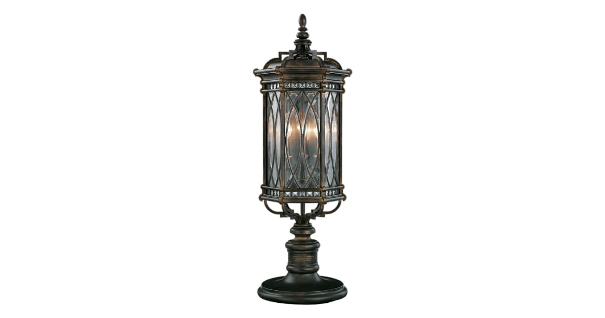 Fine Art Handcrafted Lighting 611283ST Warwickshire Three-Light Post ...