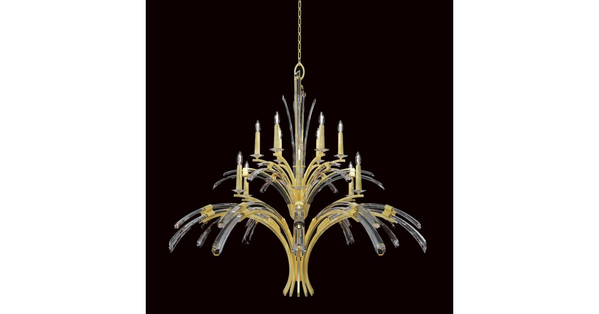 Fine Art Handcrafted Lighting 782040-3ST Trevi 12 Light 56" Wide ...