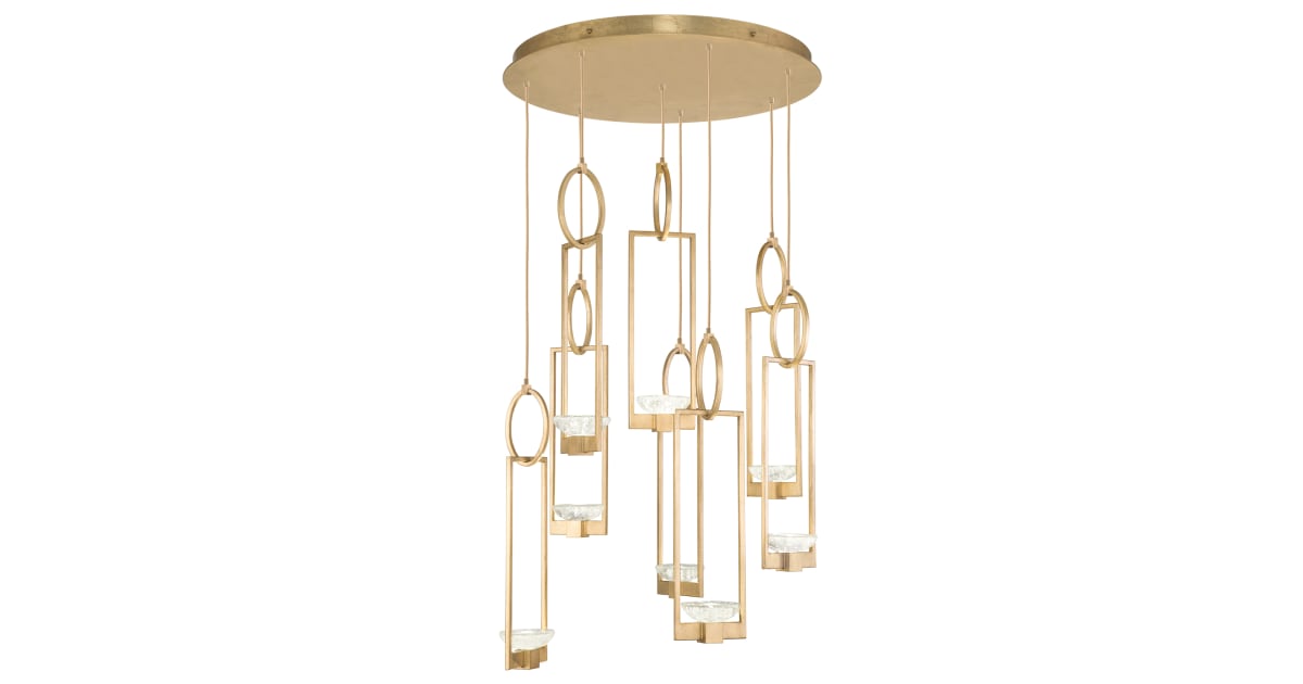 Fine Art Handcrafted Lighting 893240-2ST Delphi 8 Light 34" Wide LED ...