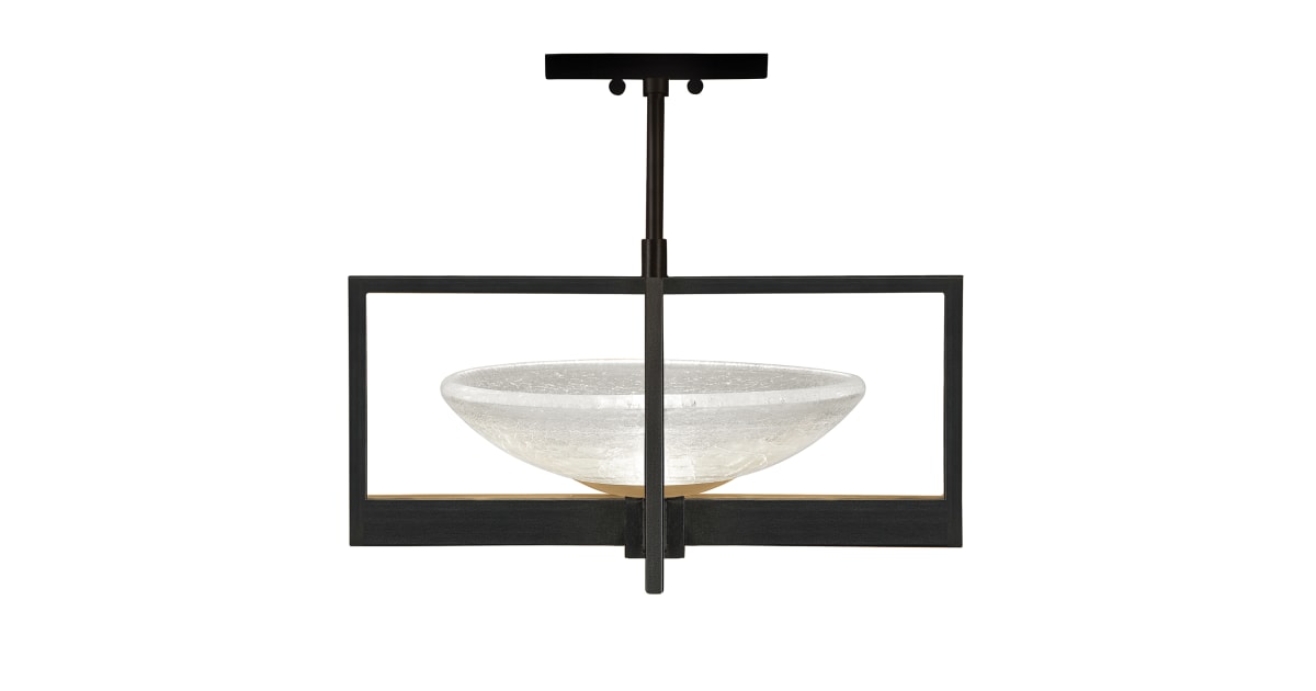 Fine Art Handcrafted Lighting 896440-3ST Delphi 18" Wide LED Semi-Flush ...