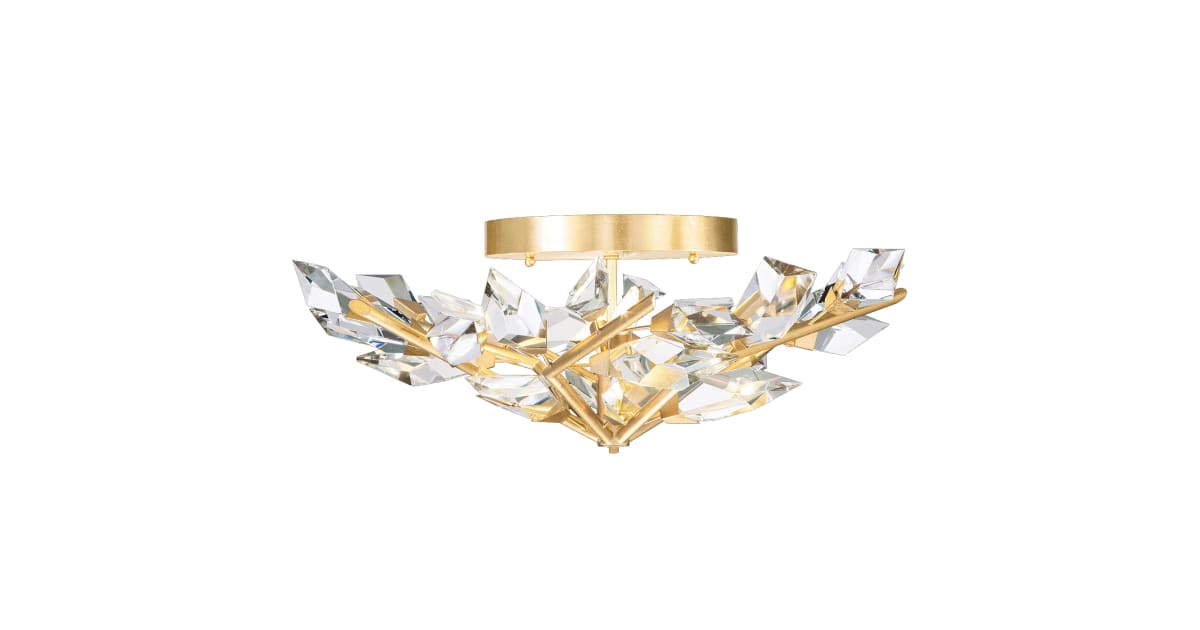 Fine Art Handcrafted Lighting 908740-2ST Foret 4 Light 31" Wide Semi ...