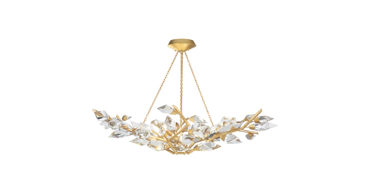 Fine Art Handcrafted Lighting 909040-2ST Foret 6 Light 47" Wide Crystal ...