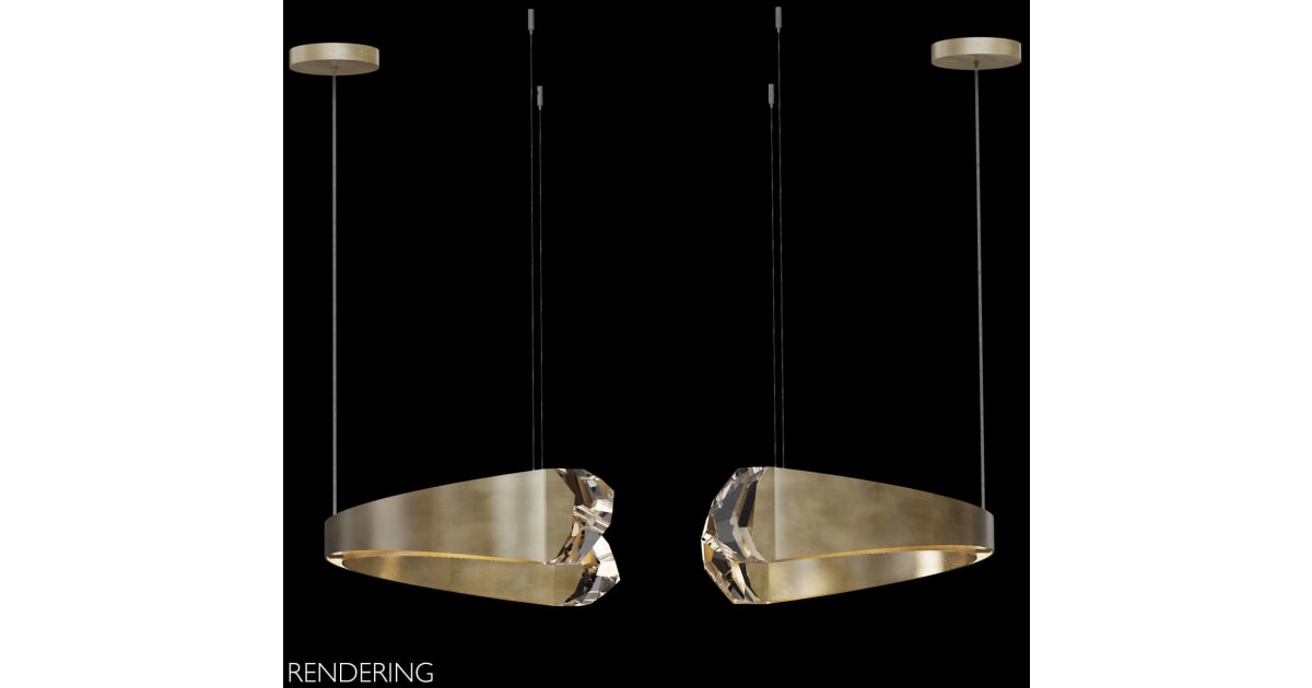 Fine Art Handcrafted Lighting 931840-3ST Strata 49" Wide LED Crystal ...