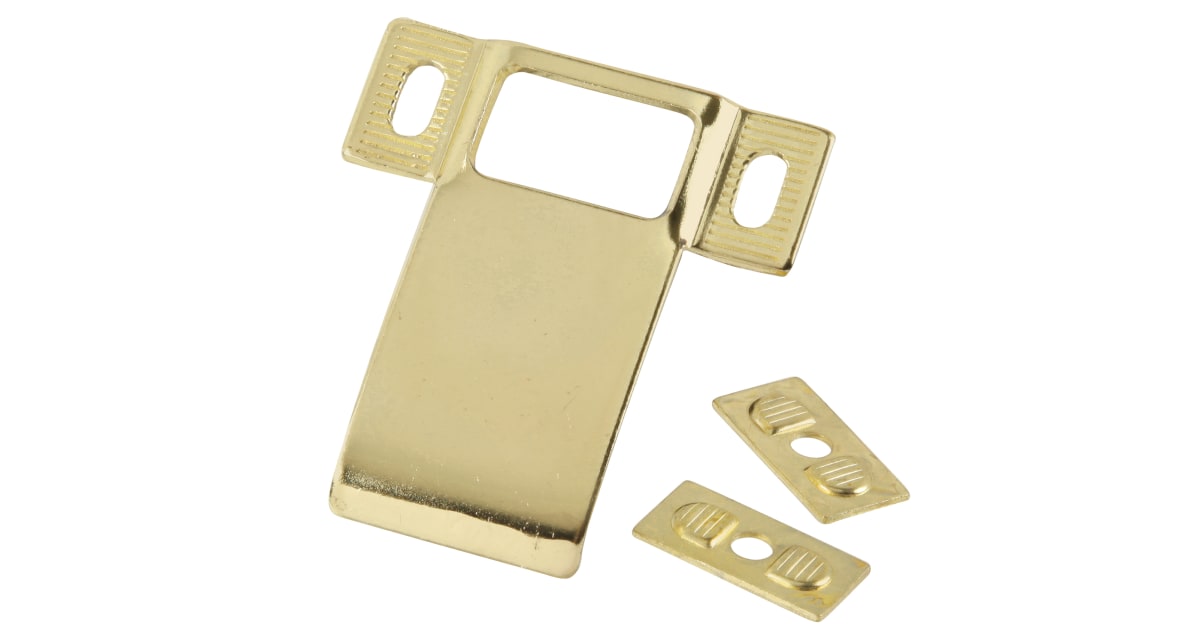 First Watch 1047-PB 2-3/4" x 3" Adjustable Steel Strike Plate for Wood ...
