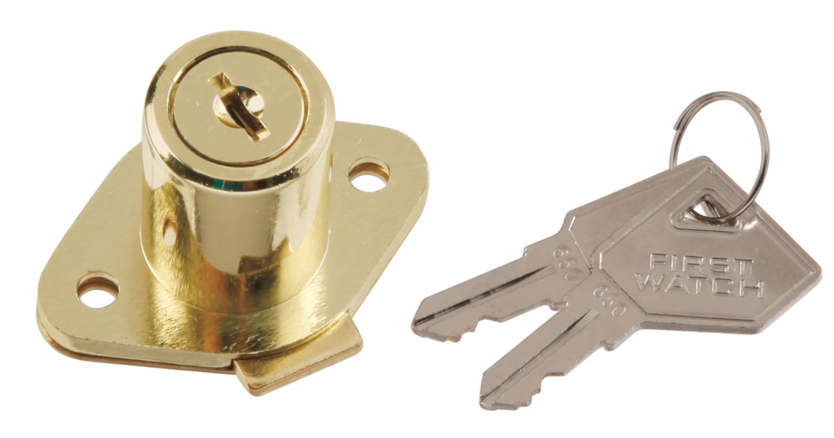 First Watch 1356 Rim Lock for Cabinet / Drawer up to 1-1/8" Thick ...