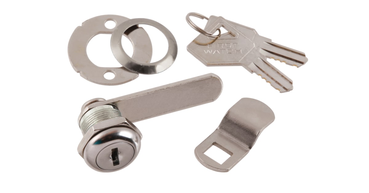 First Watch 1358-CH 5/8" Keyed Utility Cam Lock for Cabinets or Drawers ...