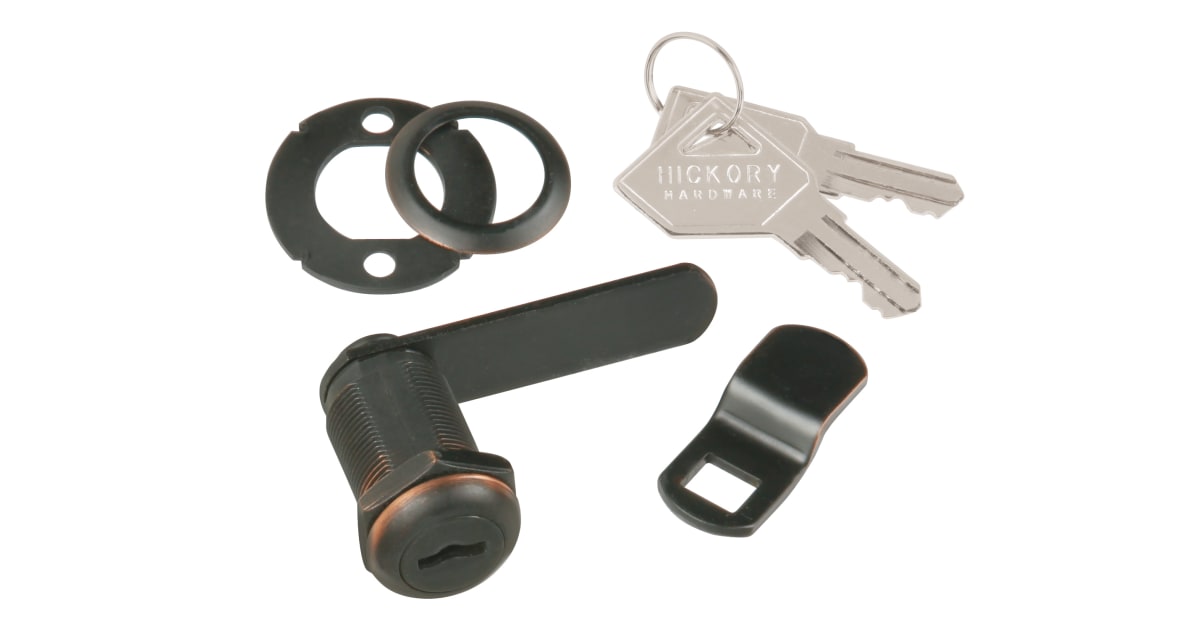 First Watch 1385-VB 1-1/8" Keyed Utility Cam Lock for Cabinets or ...