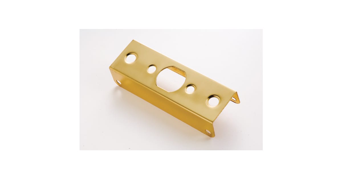 First Watch 2000-PB Solid Brass Door Edge Guard / Reinforcer for 1-3/8 ...