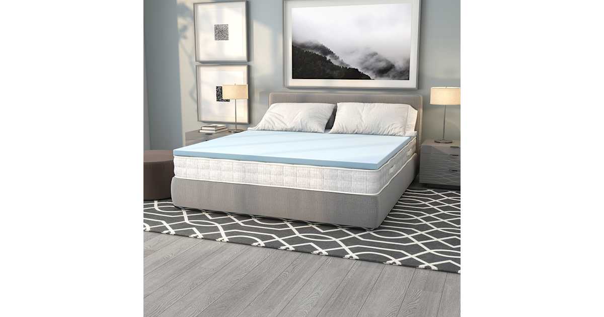 Flash Furniture FFIF96223BL Capri Comfortable Sleep 2" Cool Gel Memory ...