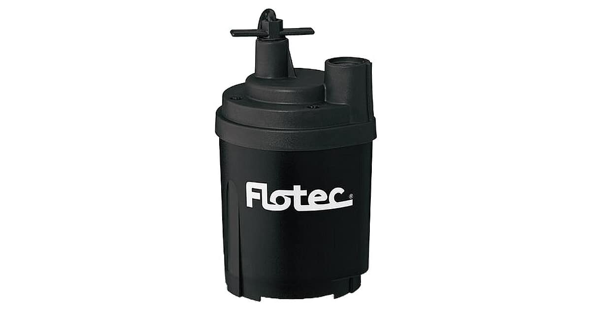 FloTec FP0S1300X-08 24.5 GPM 1/6 HP (3/4" or 1") Submersible Utility ...